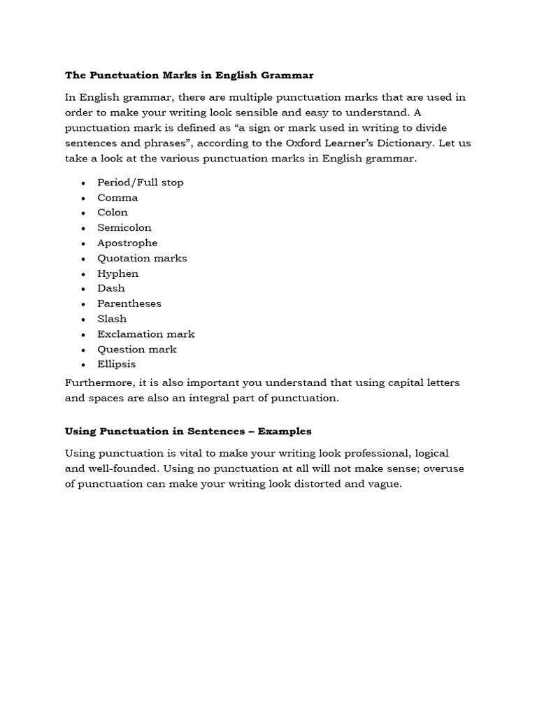 Punctuations | PDF | Bracket | Ellipsis