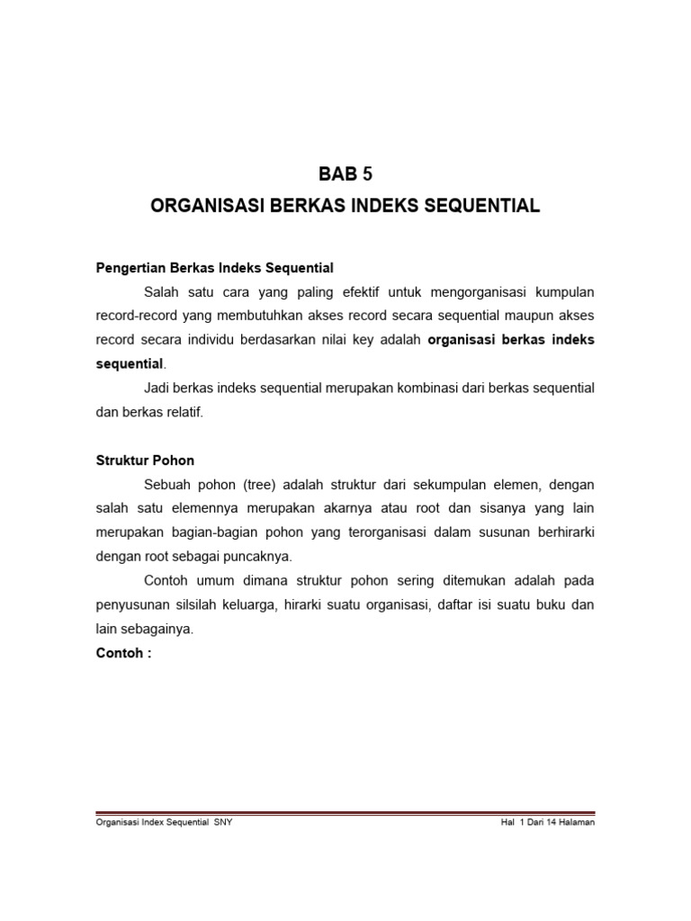 Organisasi Berkas Indeks Sequential | PDF