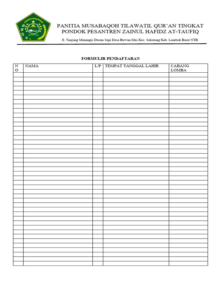 Contoh Buku Tabungan | PDF