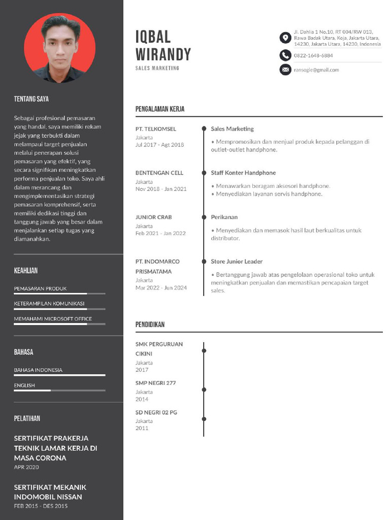 CV - Iqbal Wirandy | PDF