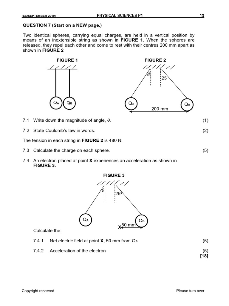Physics Grade 12 Electrostatics | PDF | Electrostatics | Electric Field