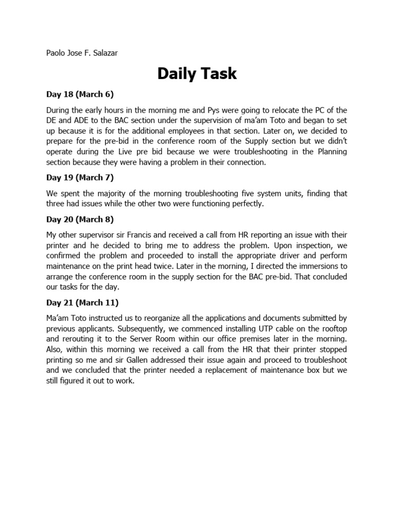 Daily Report 2 | PDF | Computers | Technology & Engineering