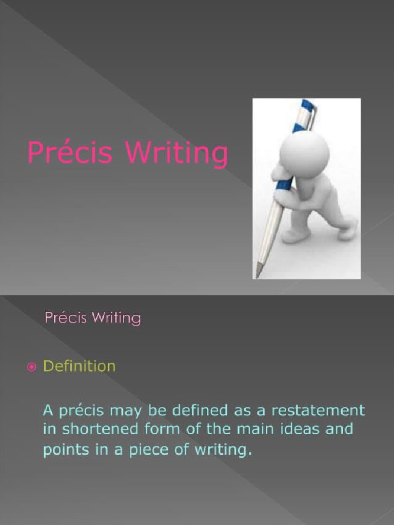 Precis Writing | PDF