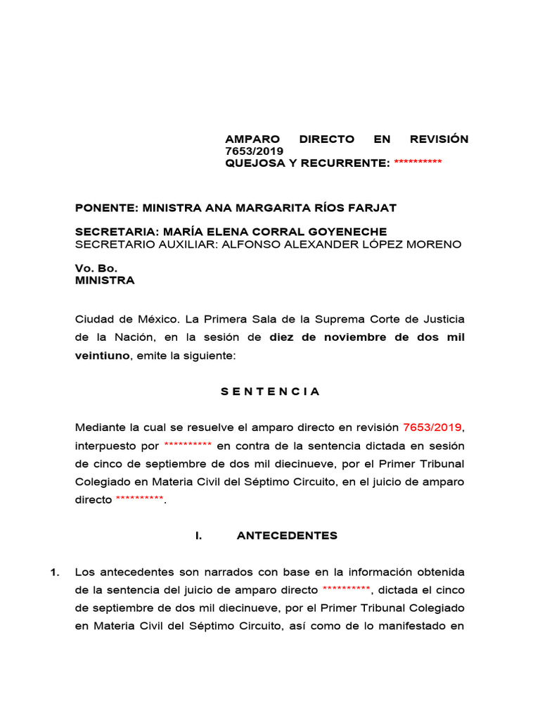 ENGROSE - AMRF - ADR 7653-2019 (Compensación Económica A Favor de ...