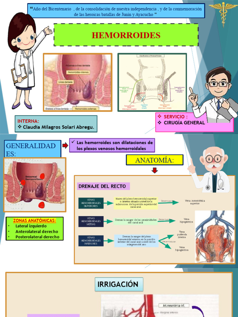 Hemorroides, Fisuras, Fistulas Claudia Solari | PDF | Hemorroides | Medicina CLINICA