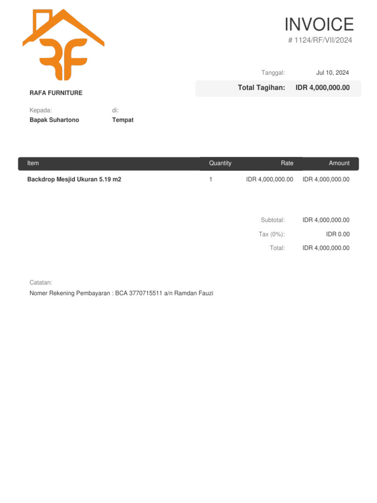 Invoice 1124-RF-VII-2024 | PDF