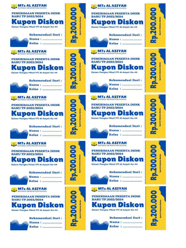 Voucher PPDB | PDF