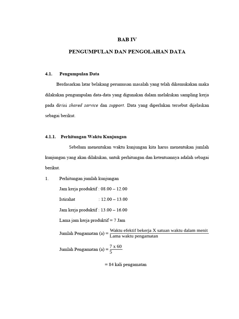 Bab 4 Pengolahan Data Bayu | PDF
