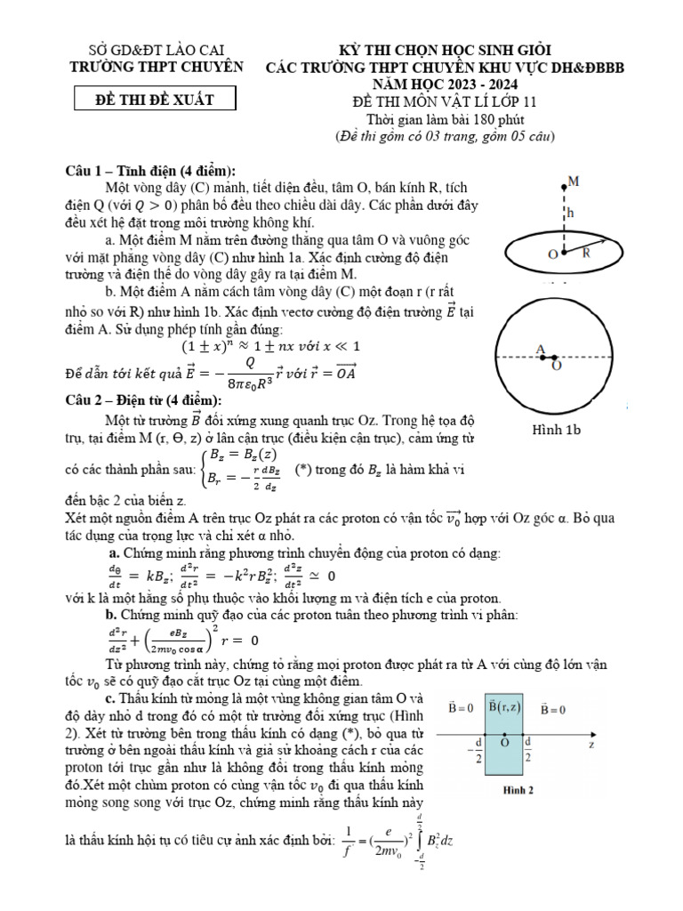 ĐỀ ĐỀ XUẤT DHBB 2024- LỚP 11 | PDF