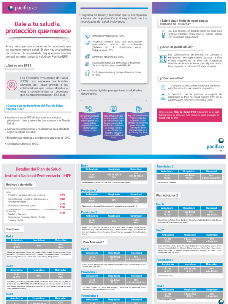 Eps Pacifico Seguros | PDF | Lima | Medicina