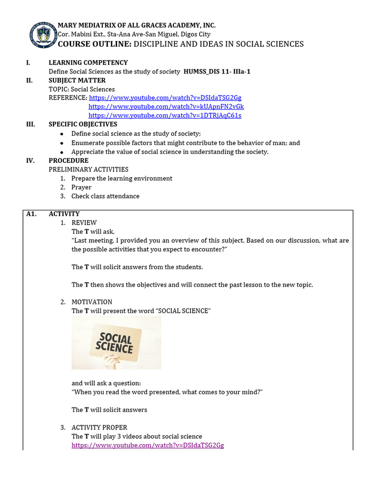 Diss LP 1 | PDF | Science | Social Sciences