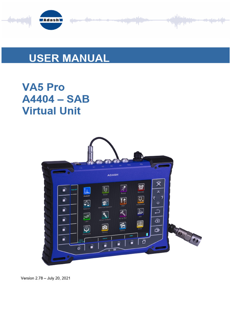 Adash VA5 Manual | PDF | Computer Keyboard | Battery Charger