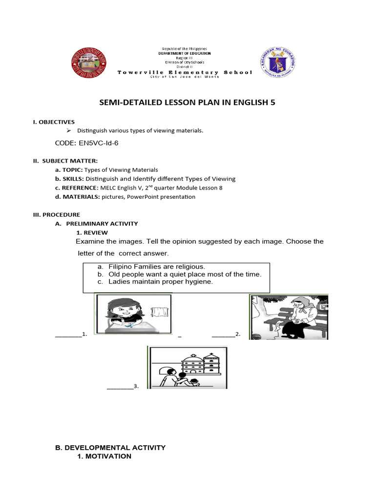 Abordo 1st COT-LP | PDF | Learning | Image