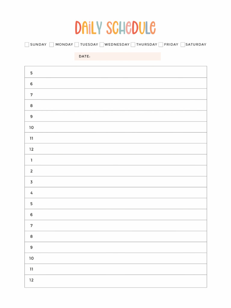 daily-schedule | PDF