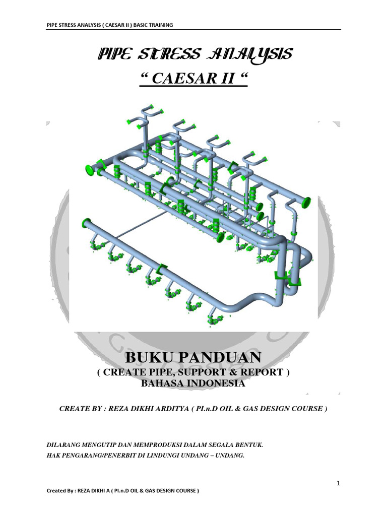 Pipe Stress Analysis - Caesar Ii (Reza Dikhi Arditya) | PDF