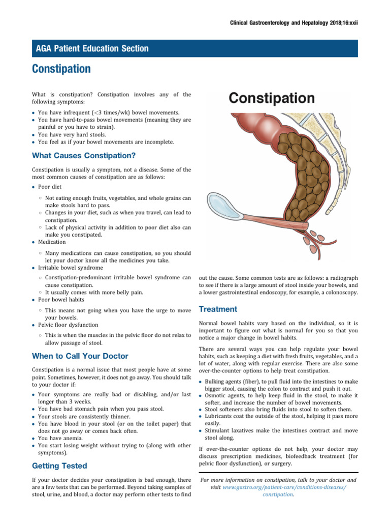 Constipation | PDF | Clinical Medicine | Medical Specialties