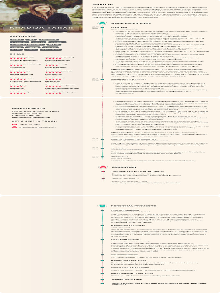 Tariq's CV | PDF | Digital Marketing | Marketing