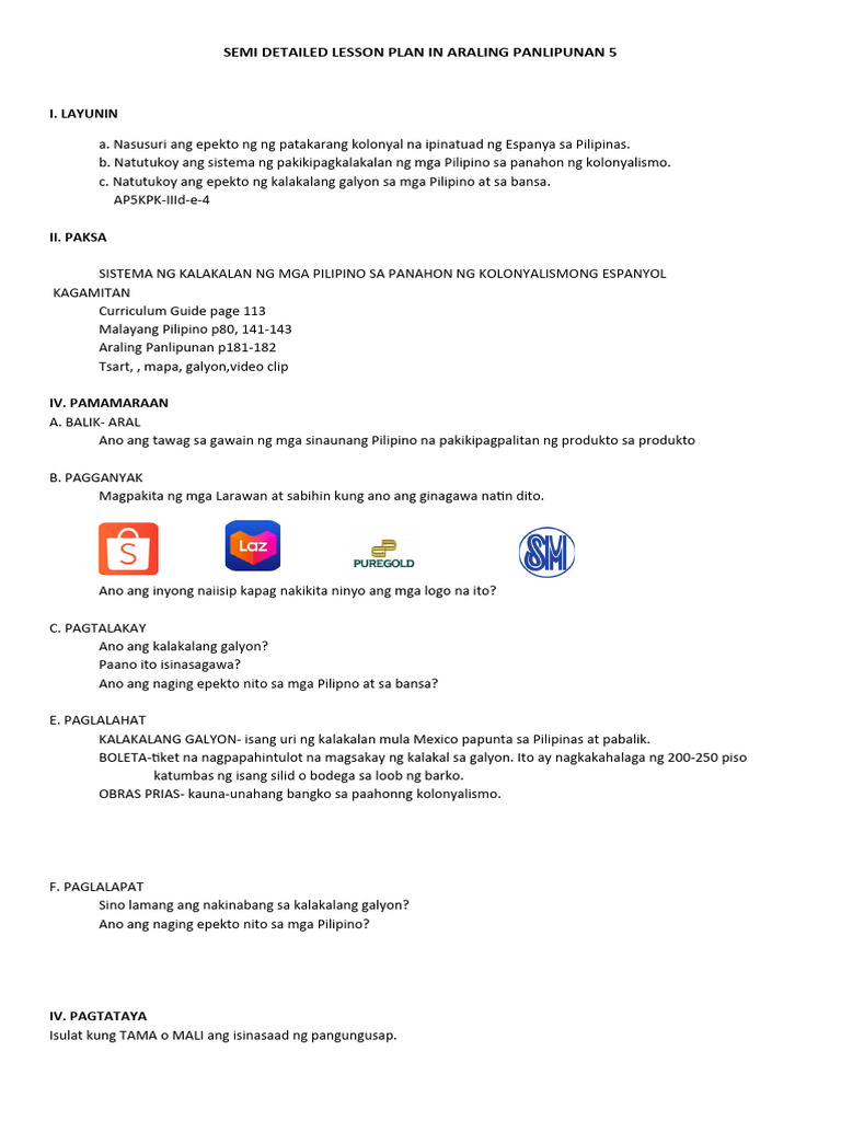 Grade 5 Ap Cot | PDF