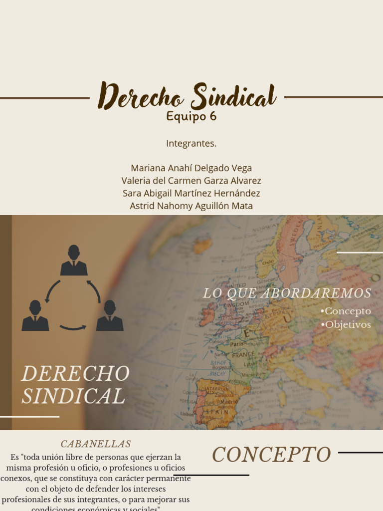 Derecho Laboral Eq6 | PDF | Sindicato | Derecho laboral