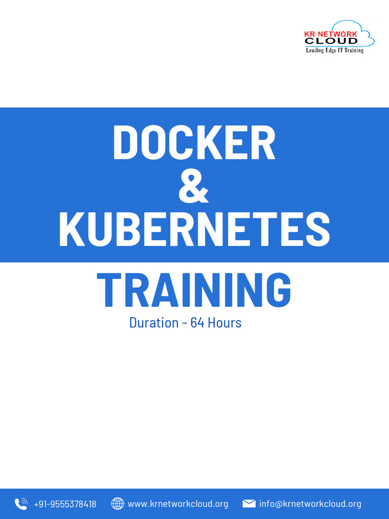 Docker And Kubernetes Training 1 Pdf Software Architecture Computer