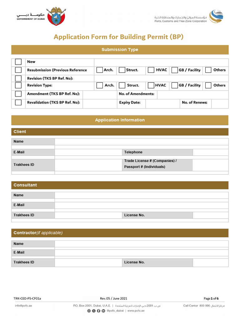 Trakhees Building Permit Application Guide | PDF