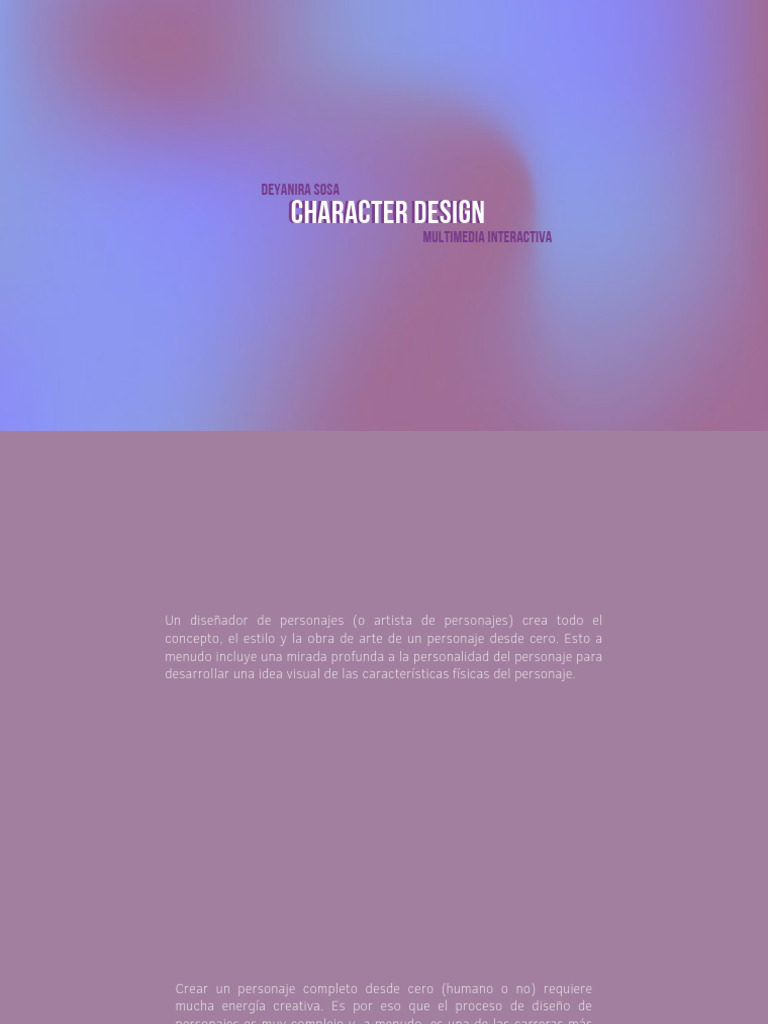 Character Design | PDF | Diseño