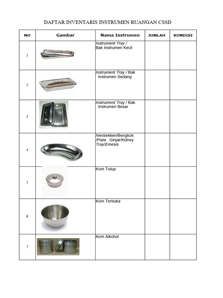 Gambar-Dan-Fungsi-Alat CSSD | PDF