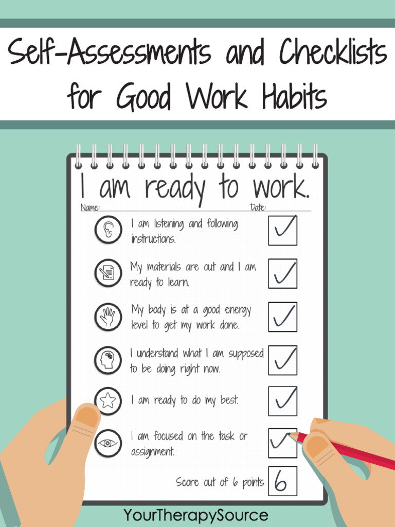 Checklists For Good Work Habits | PDF | Teachers | Behavior Modification