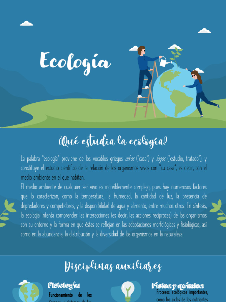 Ecología-Ecosistemas-Factores Ecológicos | PDF | Ecología | Ecosistema