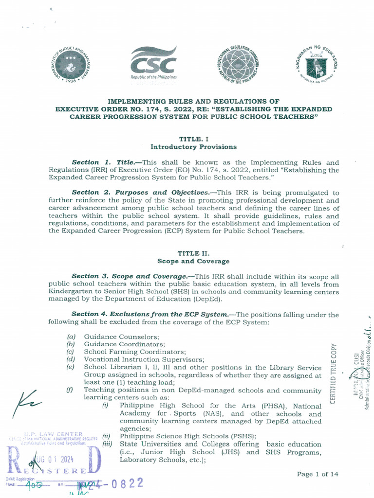 Irr of Eo No. 174 S. 2022 | PDF