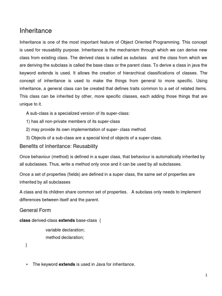 Ch3 Inheritance Interfaces Pdf Method Computer Programming Inheritance Object Oriented 