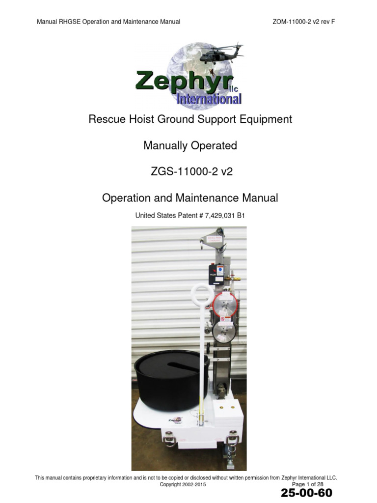 HOIST GROUND SUPPORT EQUIP 250060 Rescue Hoist Operation and ...