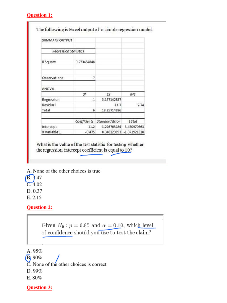 Review Final 200 Questions | PDF | Statistical Hypothesis Testing ...