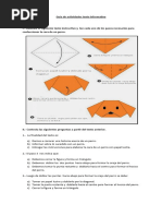 Instrucciones para hacer un perrito de origami | PDF | Origami
