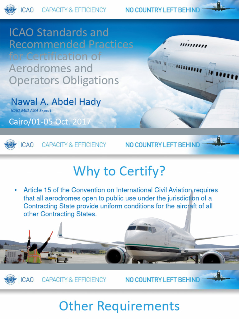 Aerodrome Certification Requirements Guide | PDF