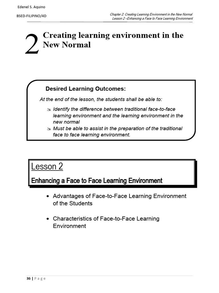 Ch02 L2 Face-to-Face | PDF | Science & Mathematics