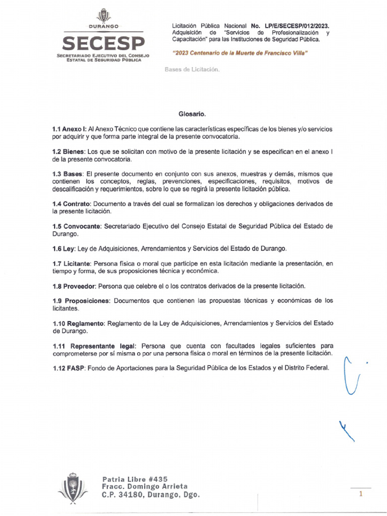 Bases LP 012-1 | PDF