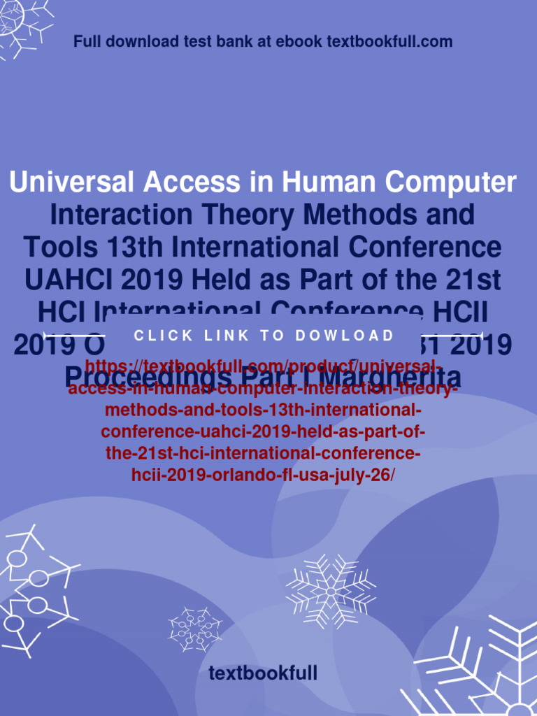 [free Pdf Sample] Universal Access In Human Computer Interaction Theory