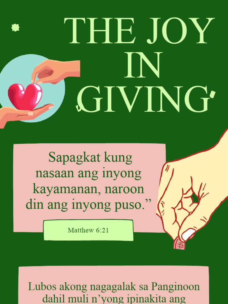 The Joy in Giving version 2 | PDF