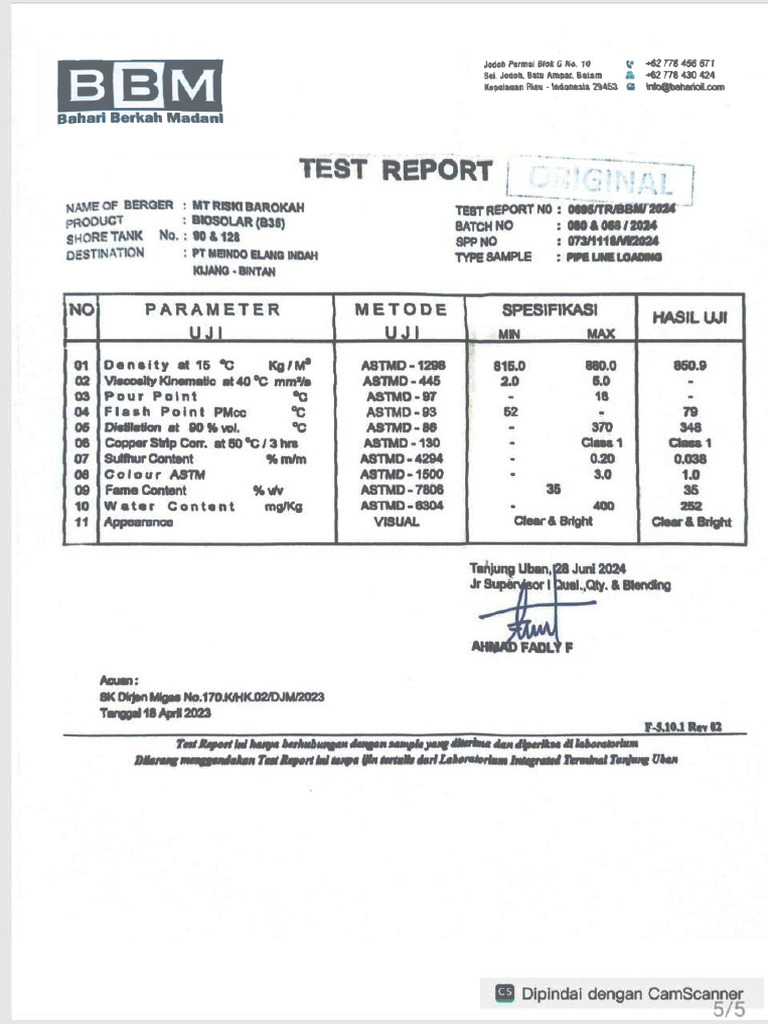 Test Report RB | PDF