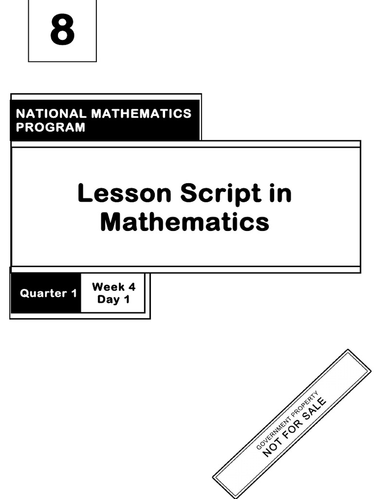 National Math Program Grade 8 2024-LS-G8-NMP - Mathematics - Q1 - W4 ... National Math Program Grade 8 2024-LS-G8-NMP - Mathematics - Q1 - W4 ...
