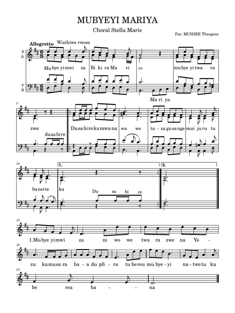 Mubyeyi Mariya-1 | PDF