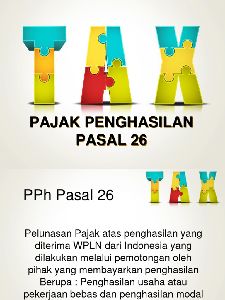 Pajak Penghasilan Pasal 26 untuk WPLN | PDF