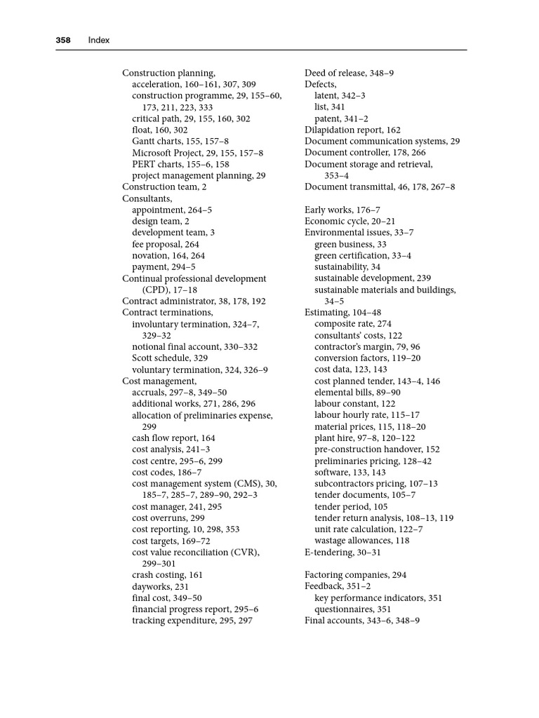 Construction Quantity Surveying - A Practical Guide For The Contractor's QS - 370 | PDF | Cost ...