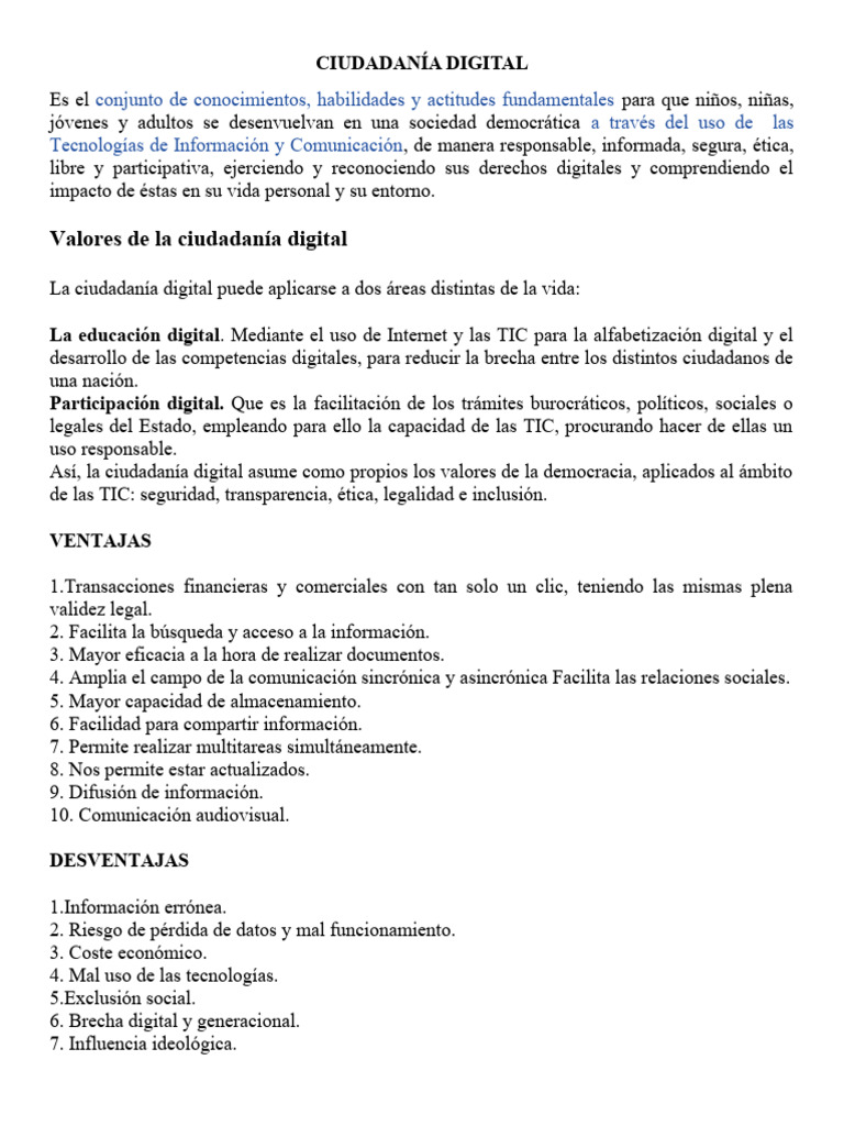 Ciudadanía Digital | PDF