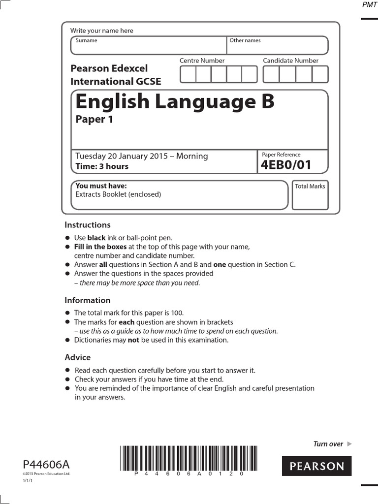 English Language B Exam Paper 1 Guide | PDF | Human Communication