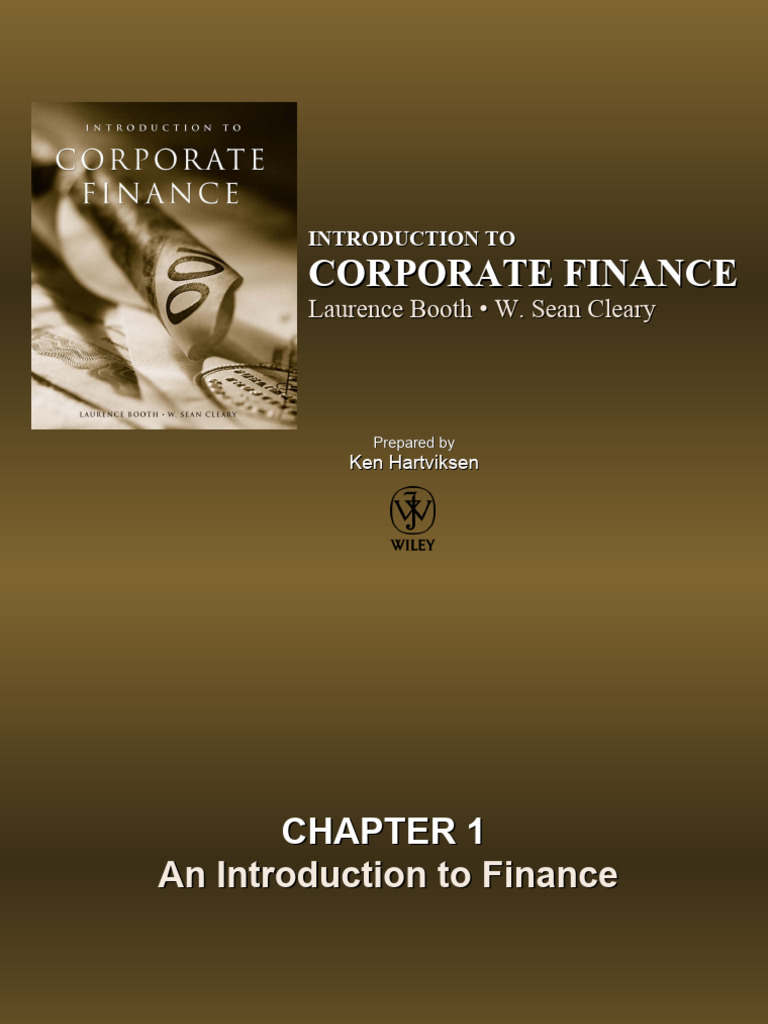 CH 01 | PDF | Securities (Finance) | Financial Markets