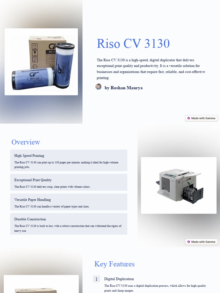 Riso CV 3130 | PDF | Printer (Computing) | Image Resolution