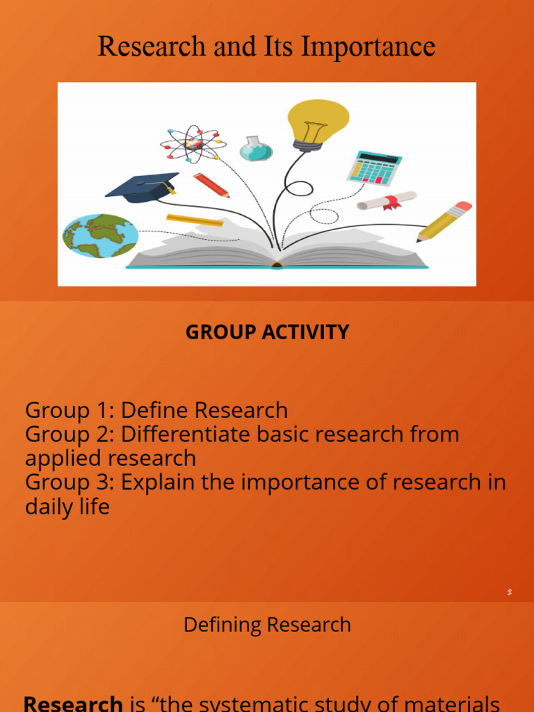 1st Research Basic Applied and Importance | PDF | Basic Research | Knowledge