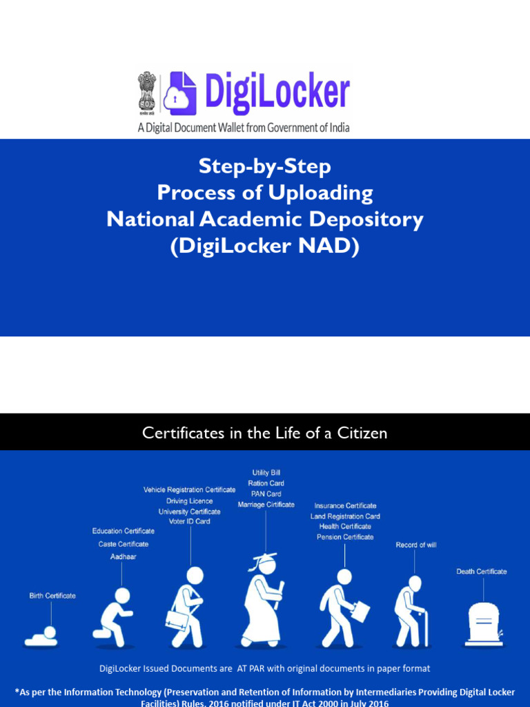NAD DigiLocker Process Flow1 | PDF | Computing | Cyberspace